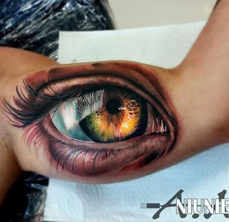 3D Realistic Eyeball Tattoos of the Day!