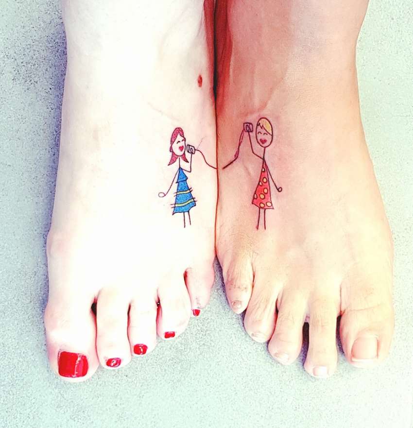 50 + Matching Tattoo Unique Designs for an Everlasting Friendship